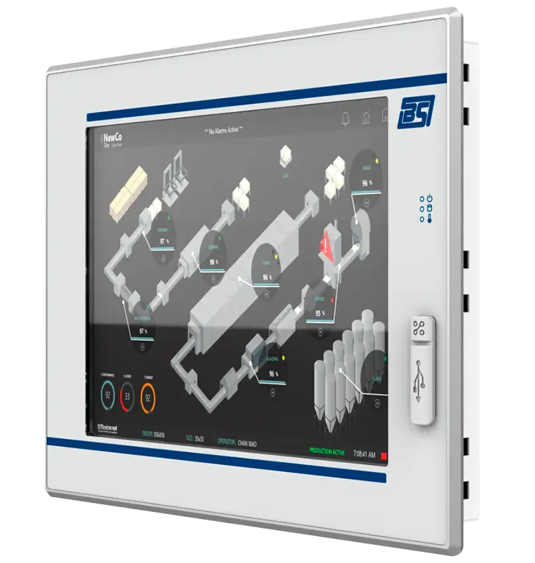 BS-M 110P-S - Monitor industrial aluminio+poliéster de 10,4"