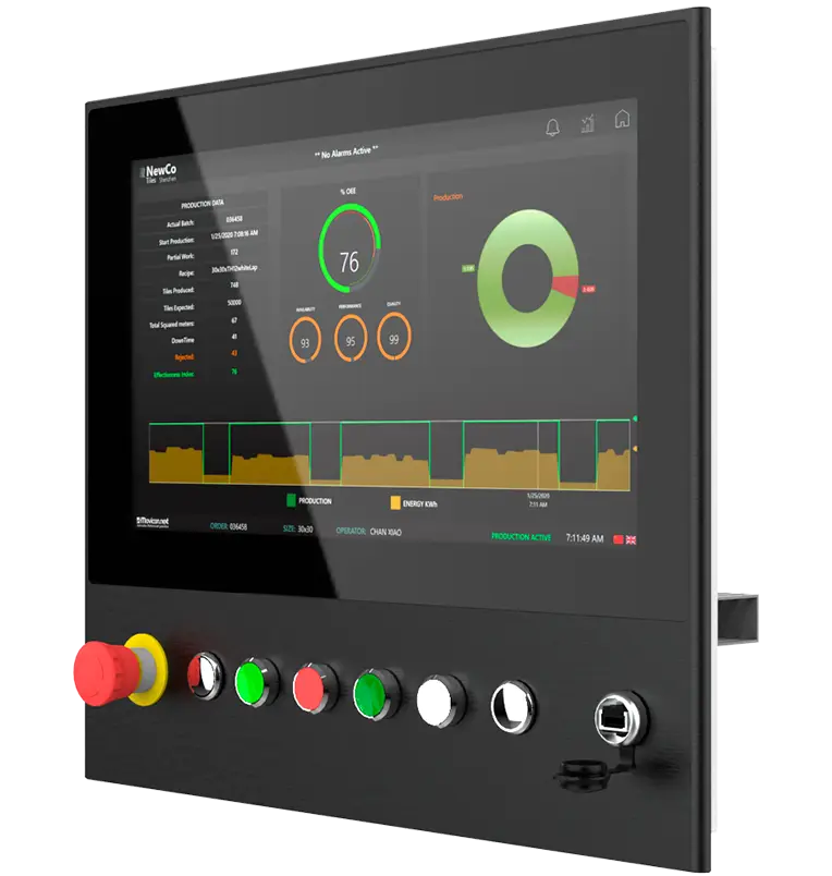 PC Panel industrial con frontal IP65 - Belsati Sistemas